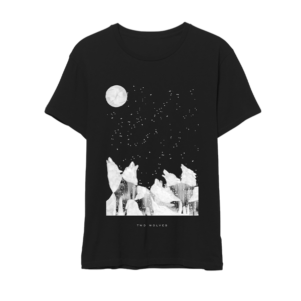 Group Song Logo T-Shirt | Two Wolves Wine Merch