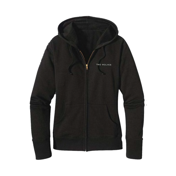 Two Wolves Zip-Up Hoodie | Two Wolves Wine Merch